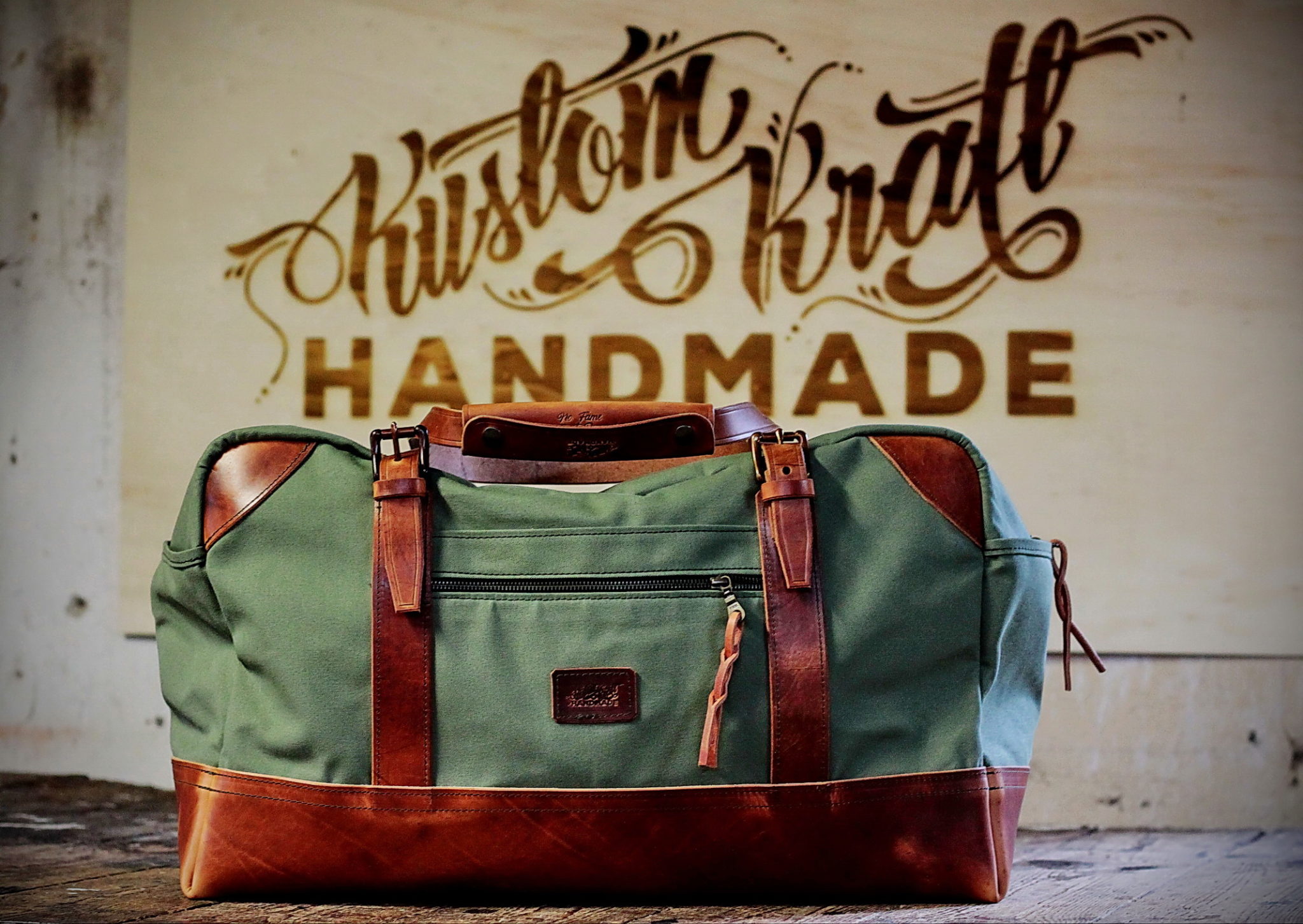 Travelbag (mintgreen) - kustomkraft handmade boots